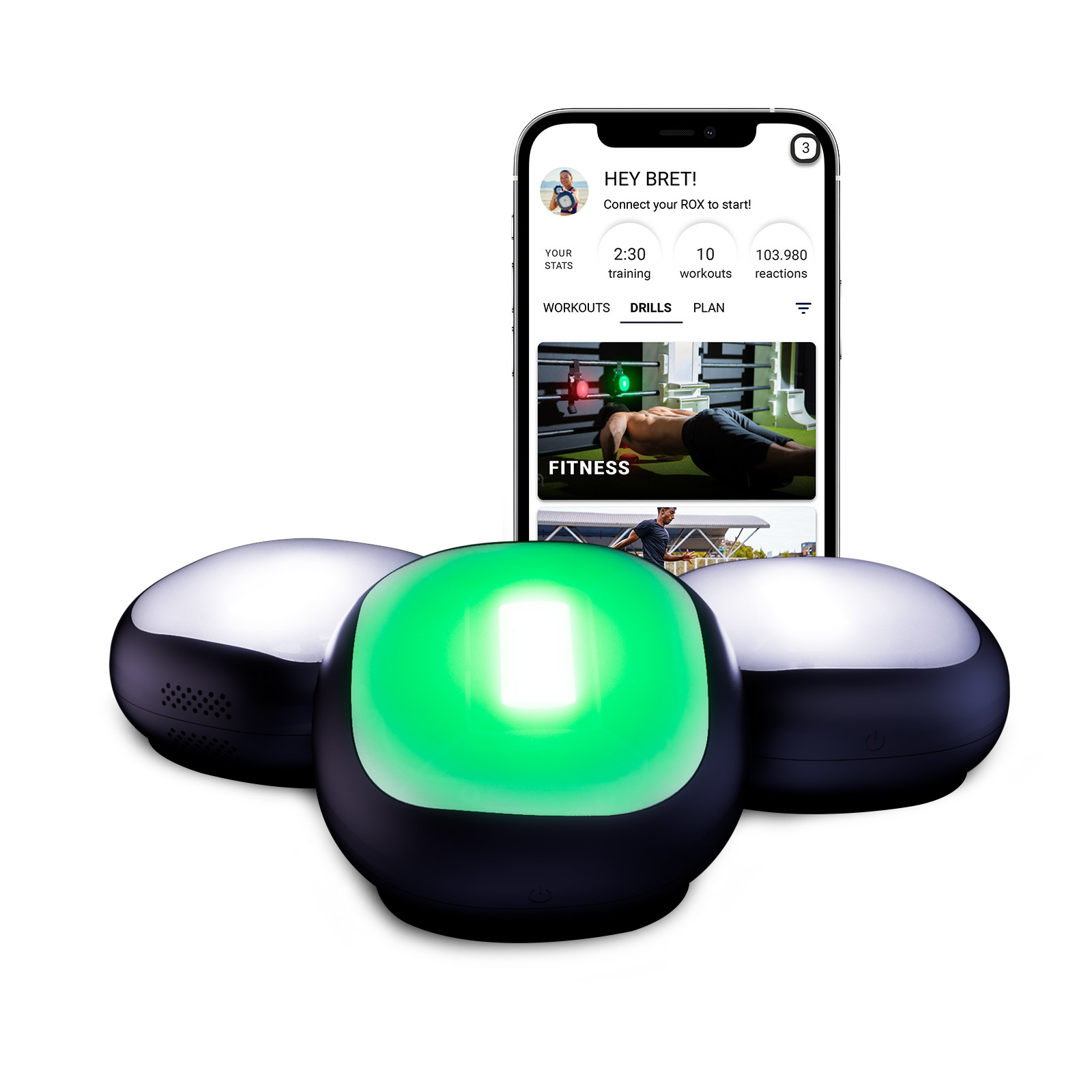 ROX Pro - Kit de 3 Pods lumineux interactifs